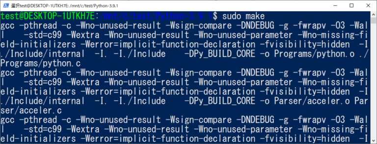 【Python】ubuntu20.04に Python 3.9.1をインストールしてみた
