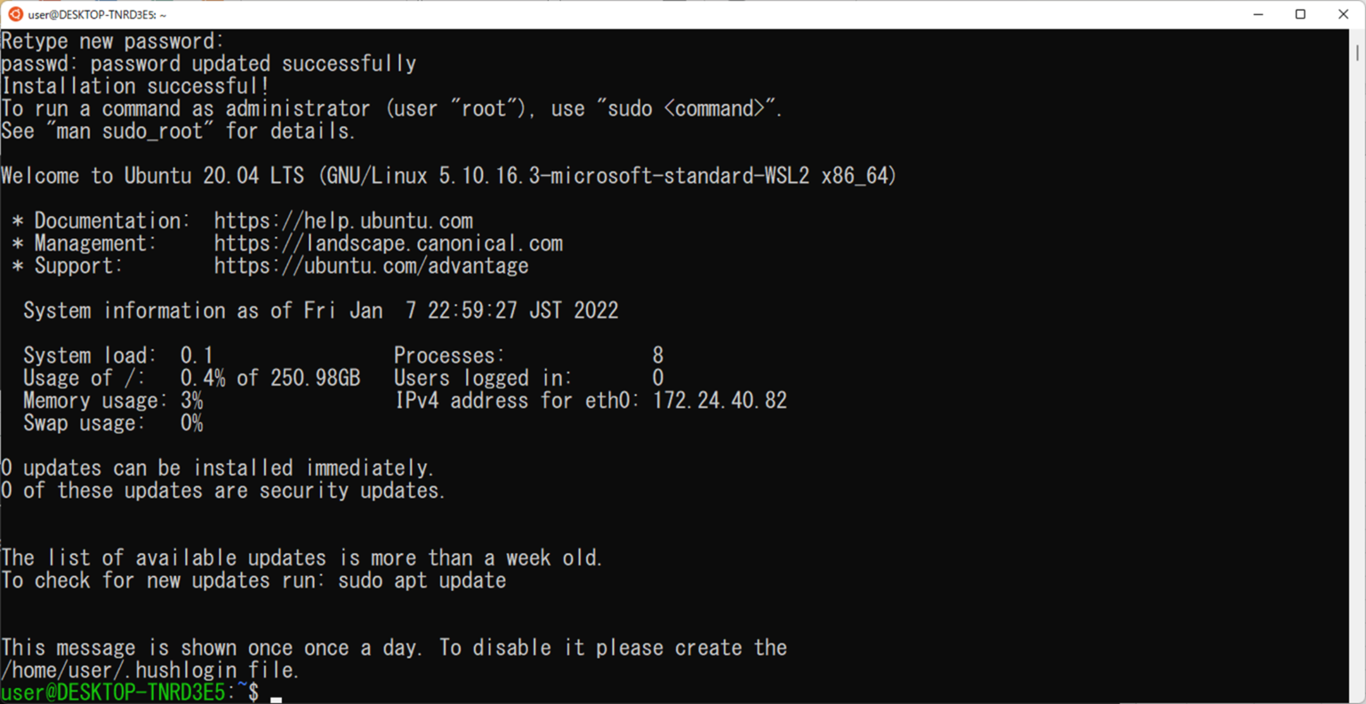 【wsl2】windows11でwslgを試してみた